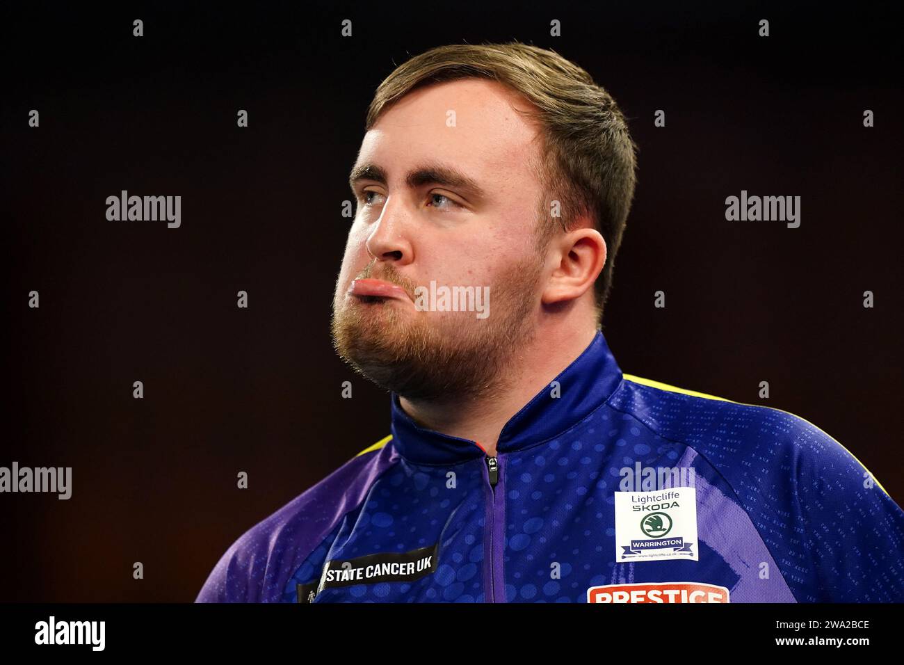 Luke Litter in Aktion gegen Brendan Dolan (nicht abgebildet) am 14. Tag ...