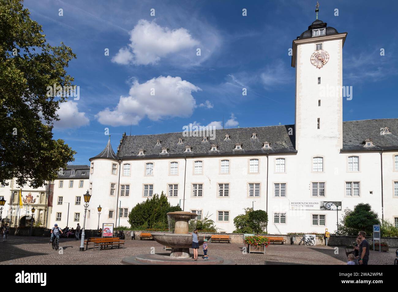 Schloss Mergentheim - Residenzschloss, ein historisches Gebäude im Zentrum der Stadt Bad ...