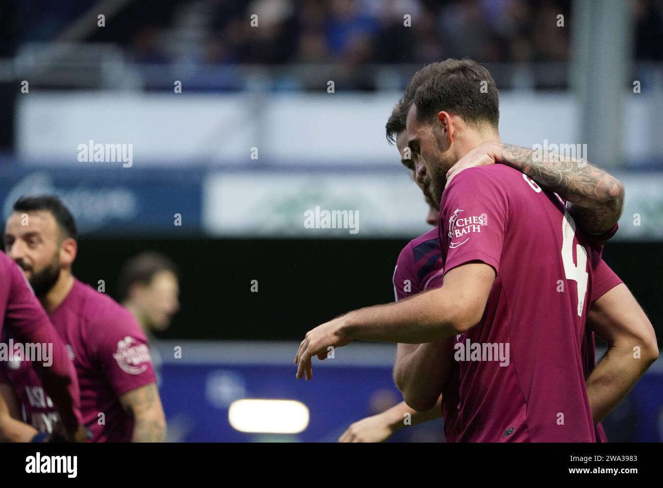 LONDON, ENGLAND - 1. JANUAR: Dimitris Goutas aus Cardiff City feiert ...