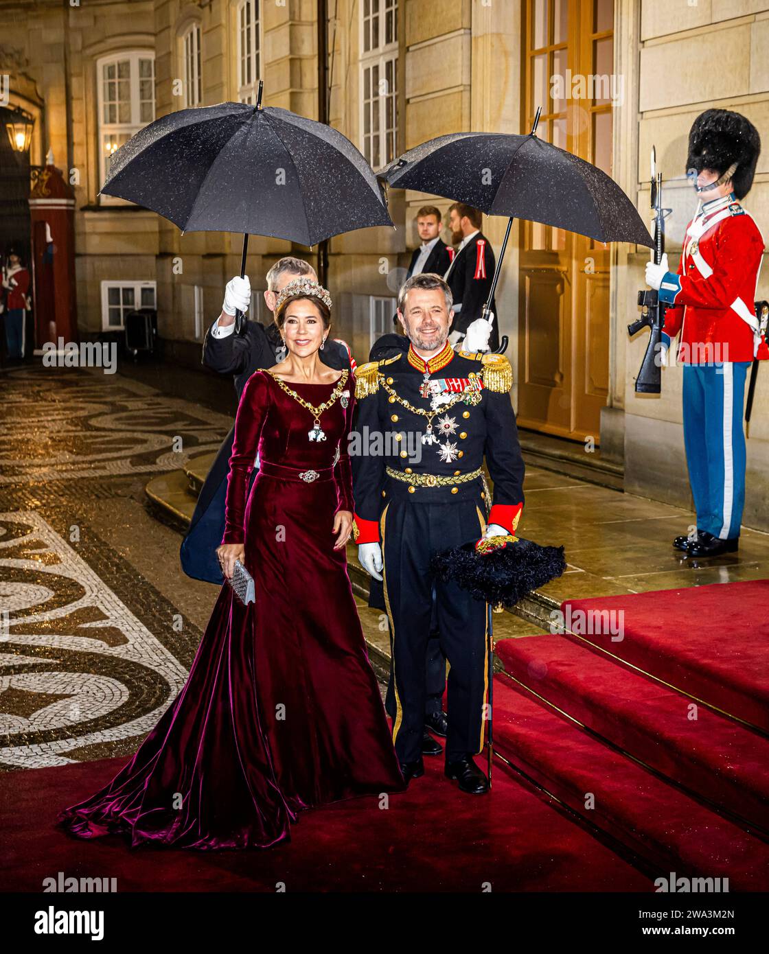 Kopenhagen, Dänemark. Januar 2024. KOPENHAGEN - Königin Margrethe ...