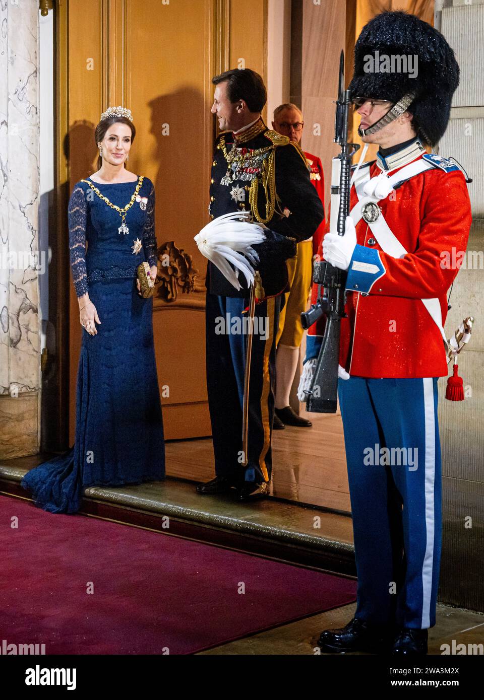 Kopenhagen, Dänemark. Januar 2024. KOPENHAGEN - Königin Margrethe ...