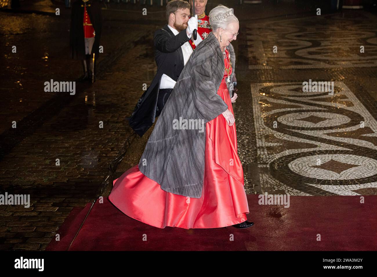 Kopenhagen, Dänemark. Januar 2024. KOPENHAGEN - Königin Margrethe ...