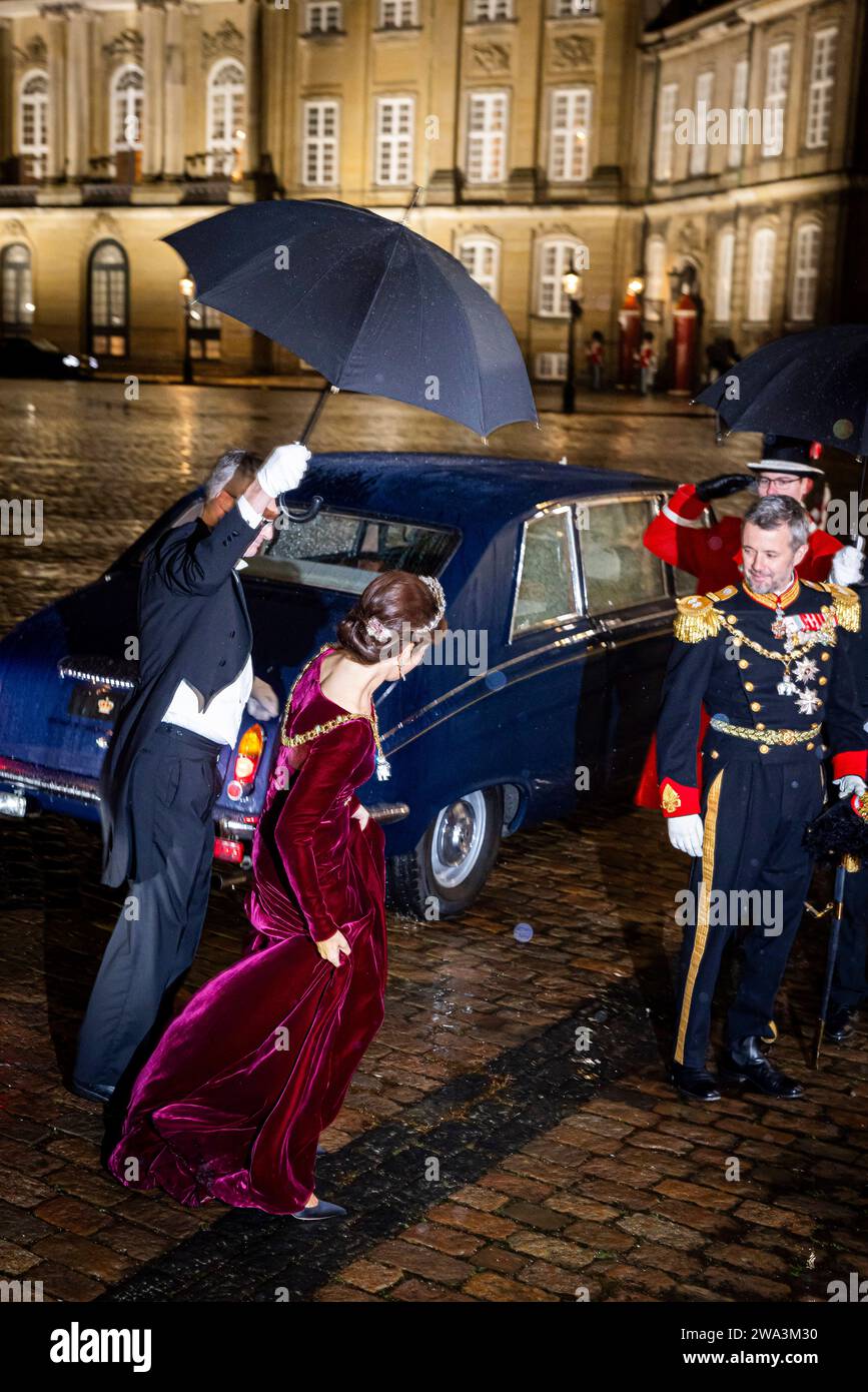 Kopenhagen, Dänemark. Januar 2024. KOPENHAGEN - Königin Margrethe ...