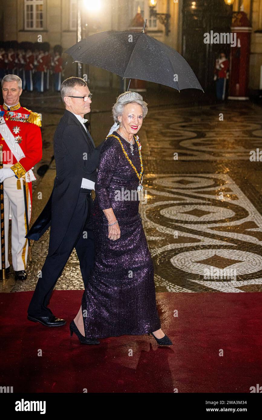 Kopenhagen, Dänemark. Januar 2024. KOPENHAGEN - Königin Margrethe ...