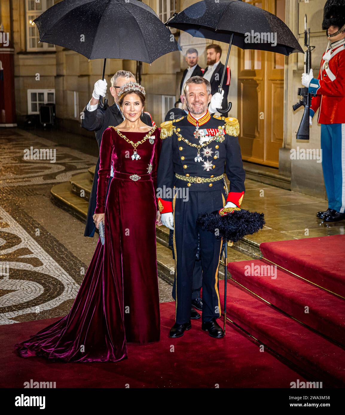 Kopenhagen, Dänemark. Januar 2024. KOPENHAGEN - Königin Margrethe ...