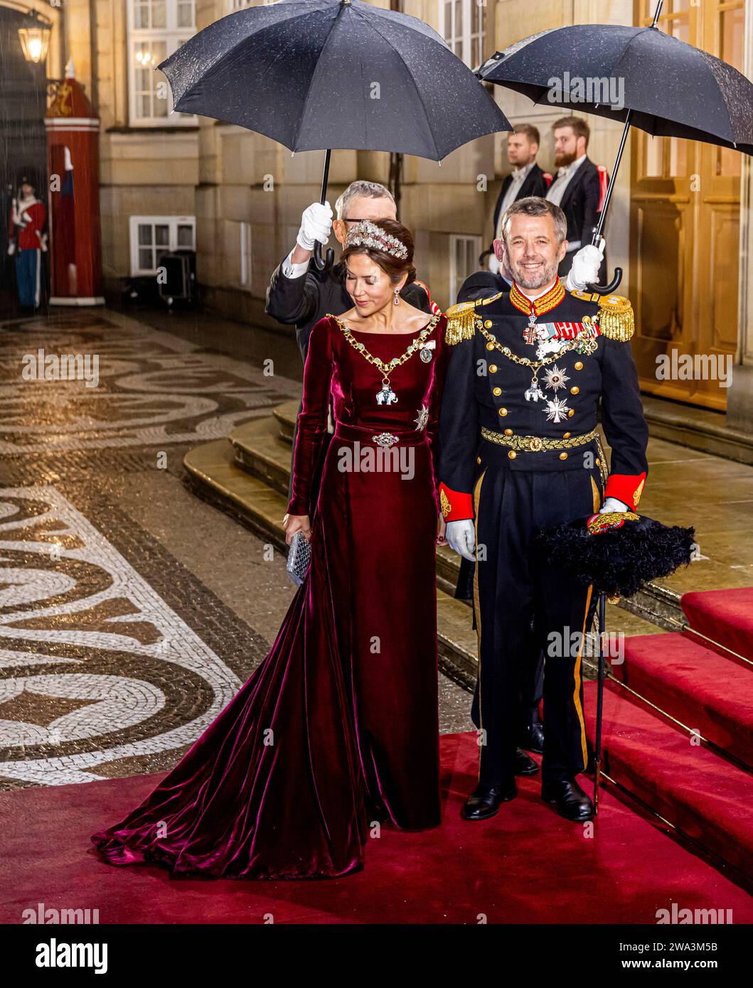 Kopenhagen, Dänemark. Januar 2024. KOPENHAGEN - Königin Margrethe ...