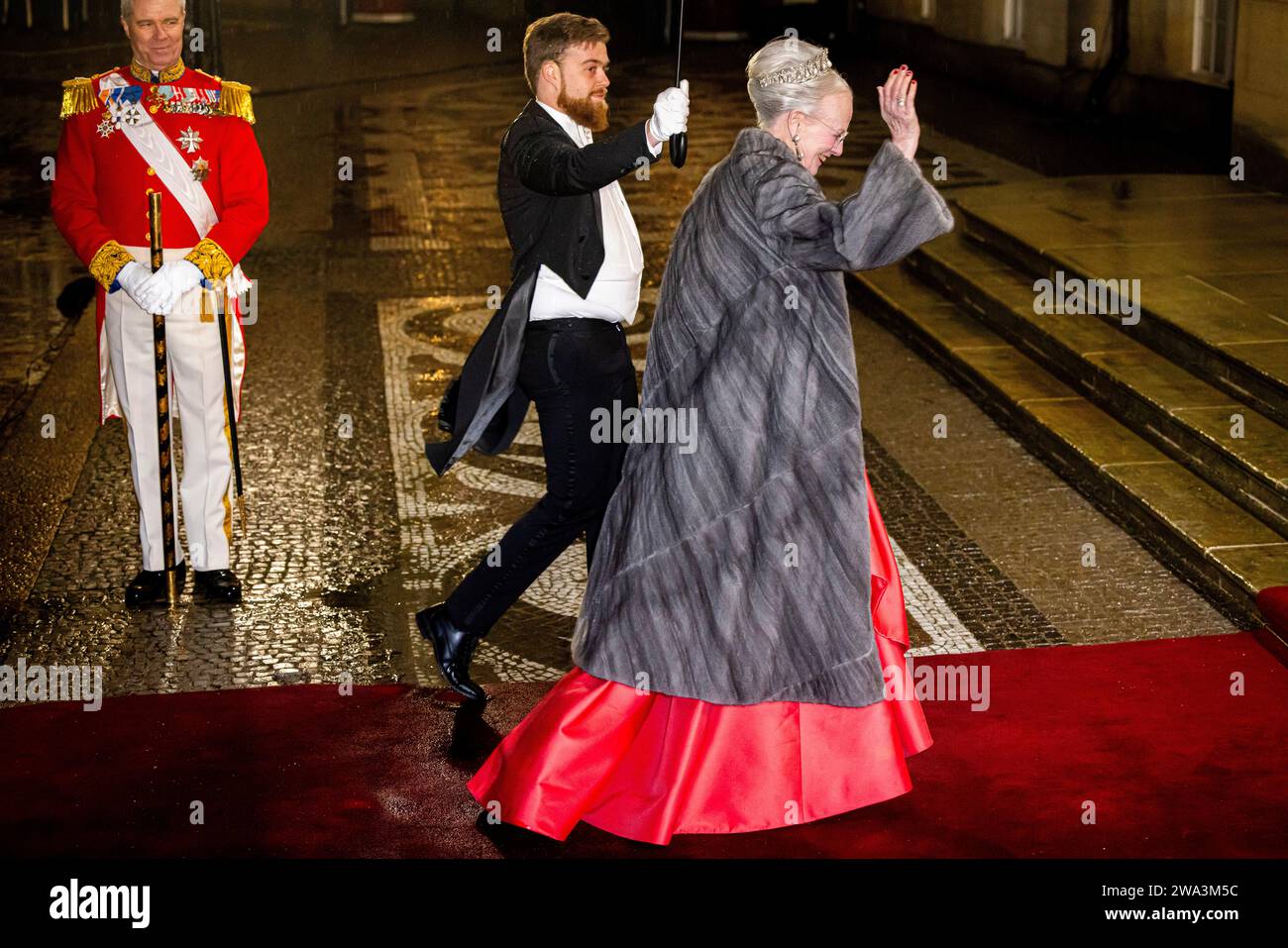 Kopenhagen, Dänemark. Januar 2024. KOPENHAGEN - Königin Margrethe ...