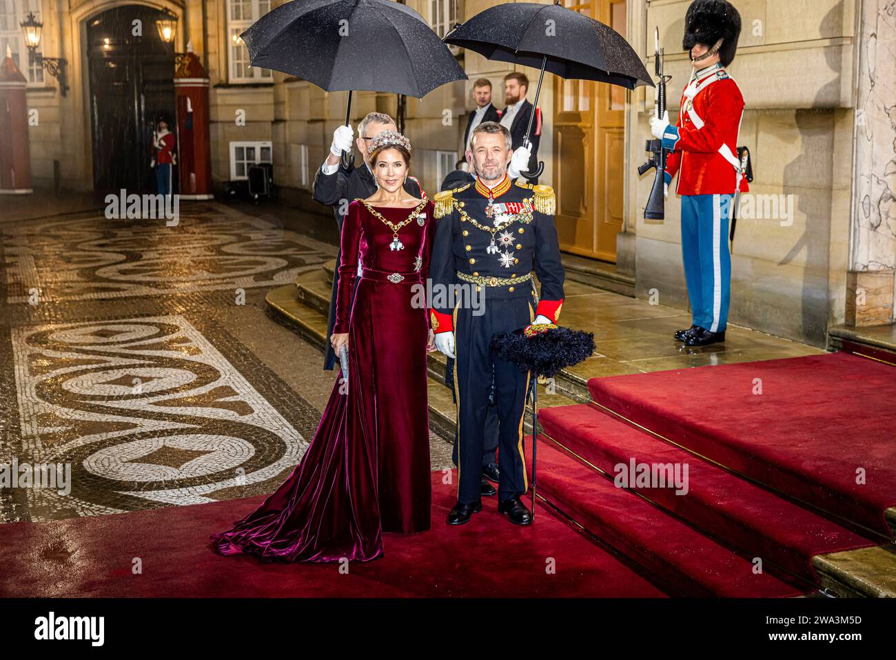Kopenhagen, Dänemark. Januar 2024. KOPENHAGEN - Königin Margrethe ...