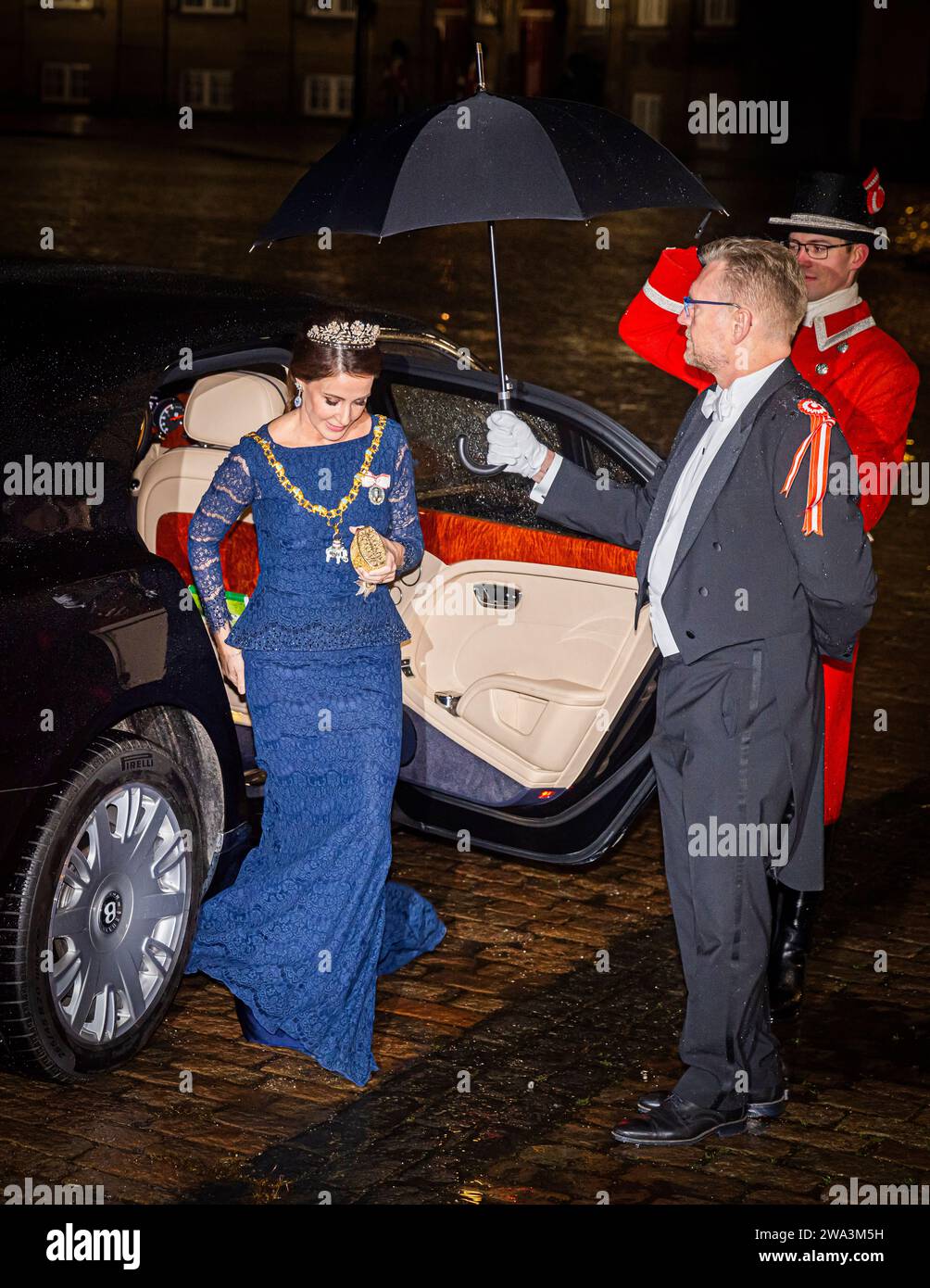 Kopenhagen, Dänemark. Januar 2024. KOPENHAGEN - Königin Margrethe ...