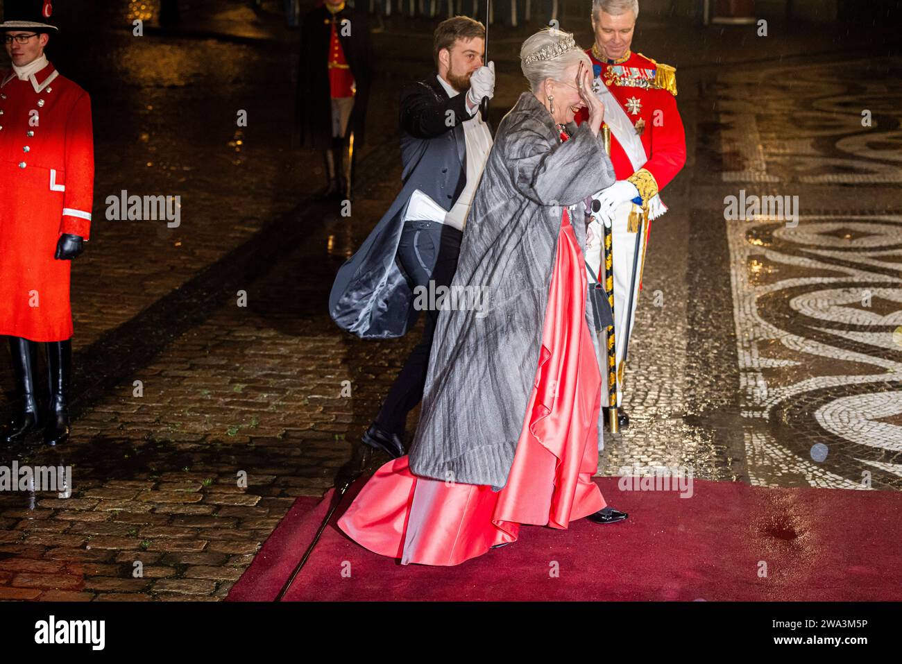 Kopenhagen, Dänemark. Januar 2024. KOPENHAGEN - Königin Margrethe ...