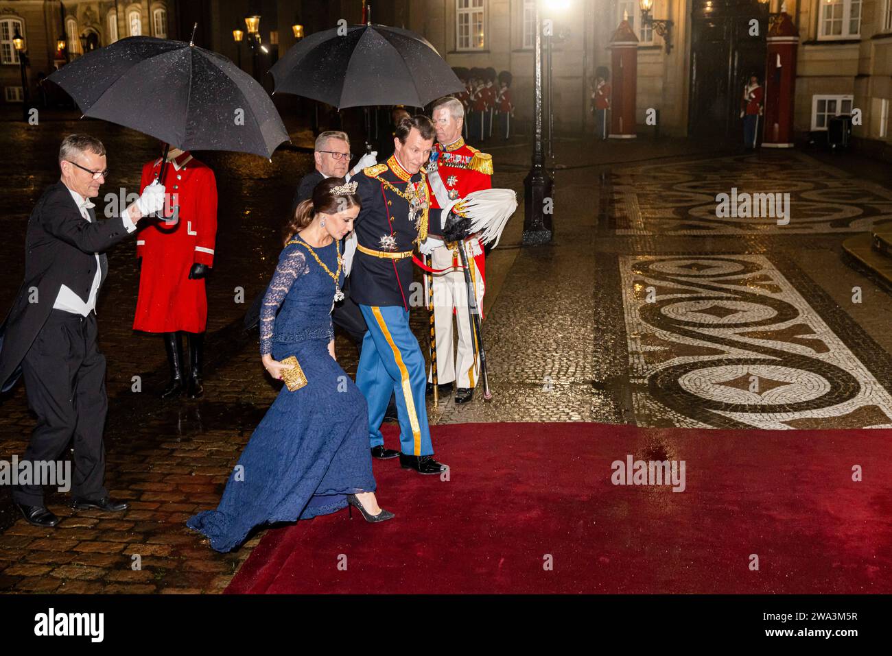 Kopenhagen, Dänemark. Januar 2024. KOPENHAGEN - Königin Margrethe ...
