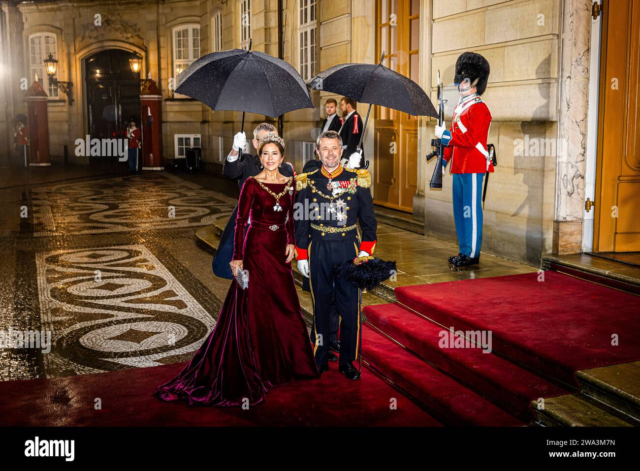 Kopenhagen, Dänemark. Januar 2024. KOPENHAGEN - Königin Margrethe ...