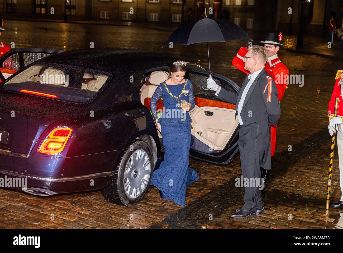 Kopenhagen, Dänemark. Januar 2024. KOPENHAGEN - Königin Margrethe ...