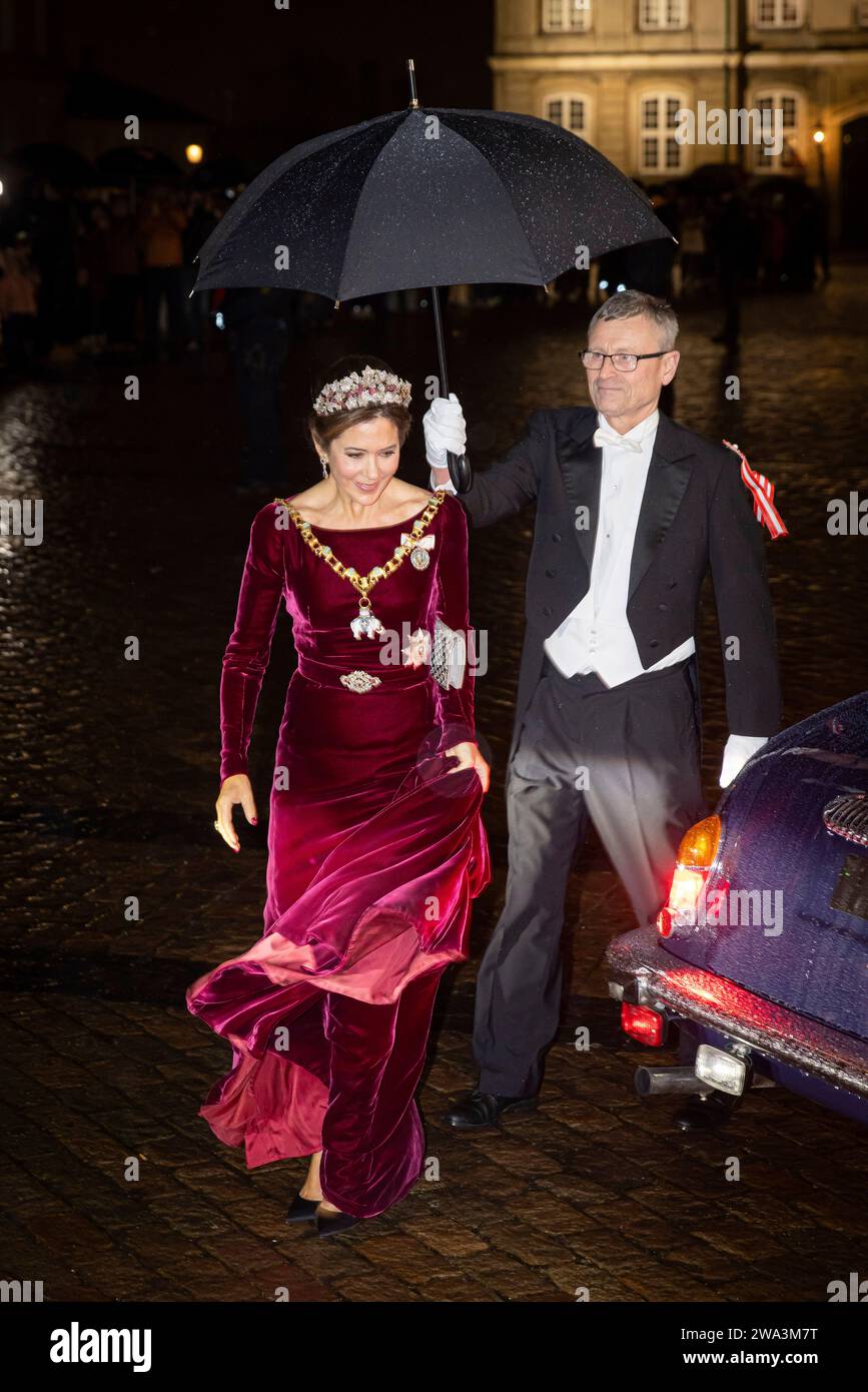 Kopenhagen, Dänemark. Januar 2024. KOPENHAGEN - Königin Margrethe ...