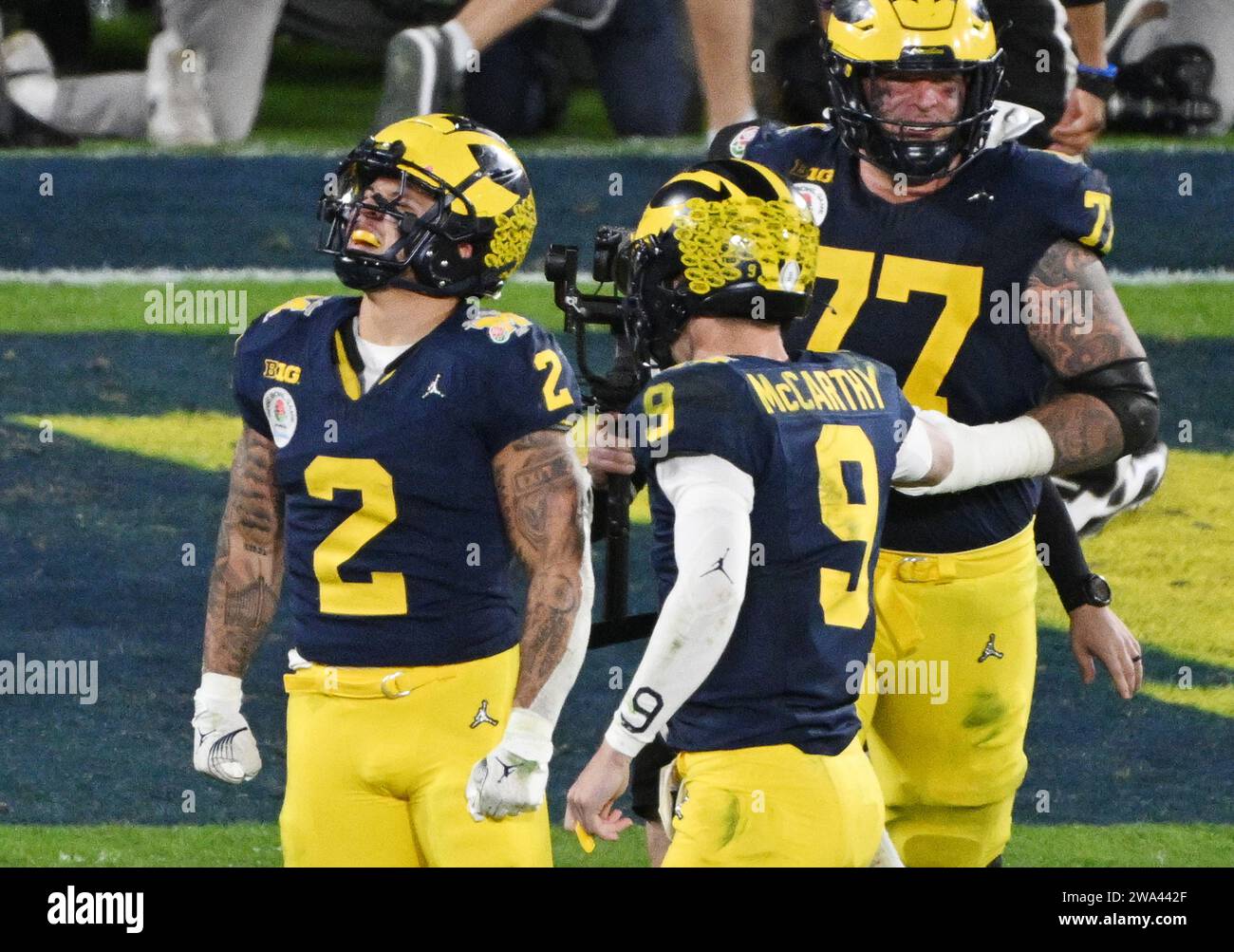 Pasadena, Usa. Januar 2024. Michigan Wolverines Running Back Blake ...