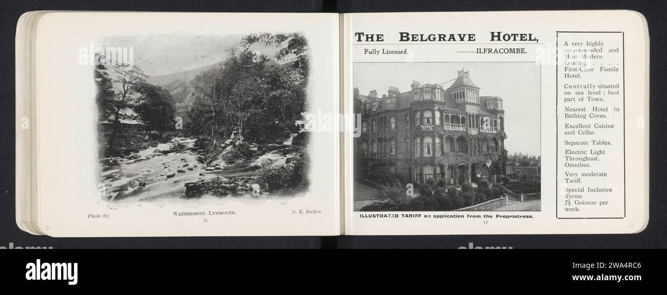 Fassade des Belgrave Hotels in Ilfracombe, Anonym, ca. 1900 - ca. 1920 ...
