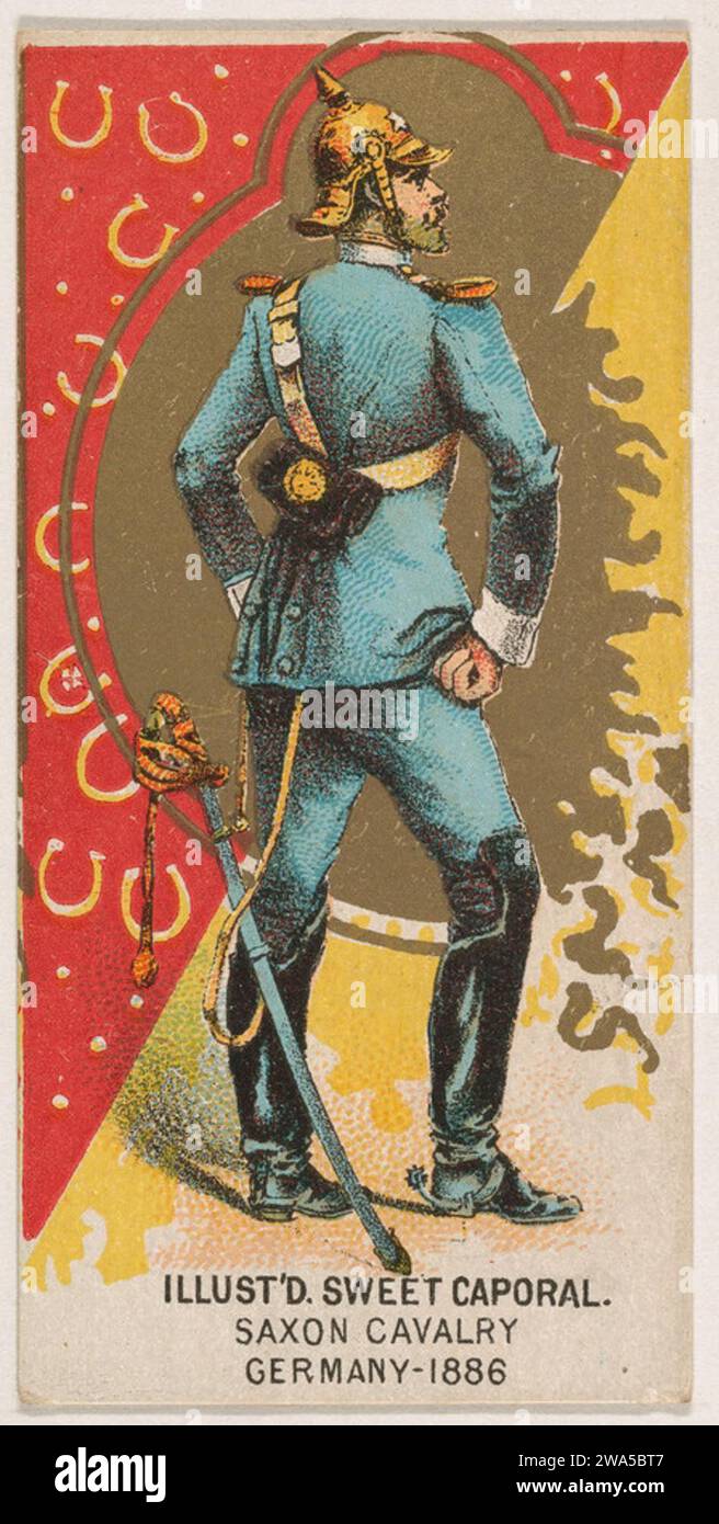Saxon Cavalry, Deutschland, 1886, aus der Military Series (N224) der ...