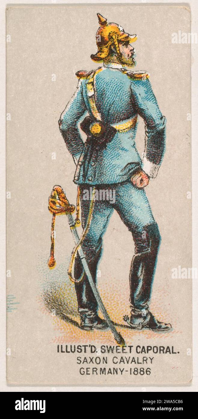 Saxon Cavalry, Deutschland, 1886, aus der Military Series (N224) der ...