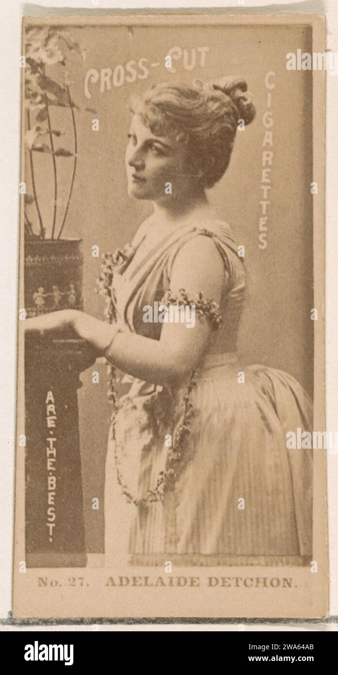 Kartennummer 27, Adelaide Detchon, aus der Serie Schauspieler und ...
