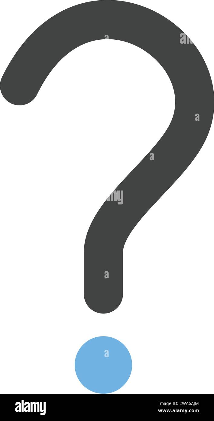 Vektorbild des Fragezeichen-Symbols Stock-Vektorgrafik - Alamy