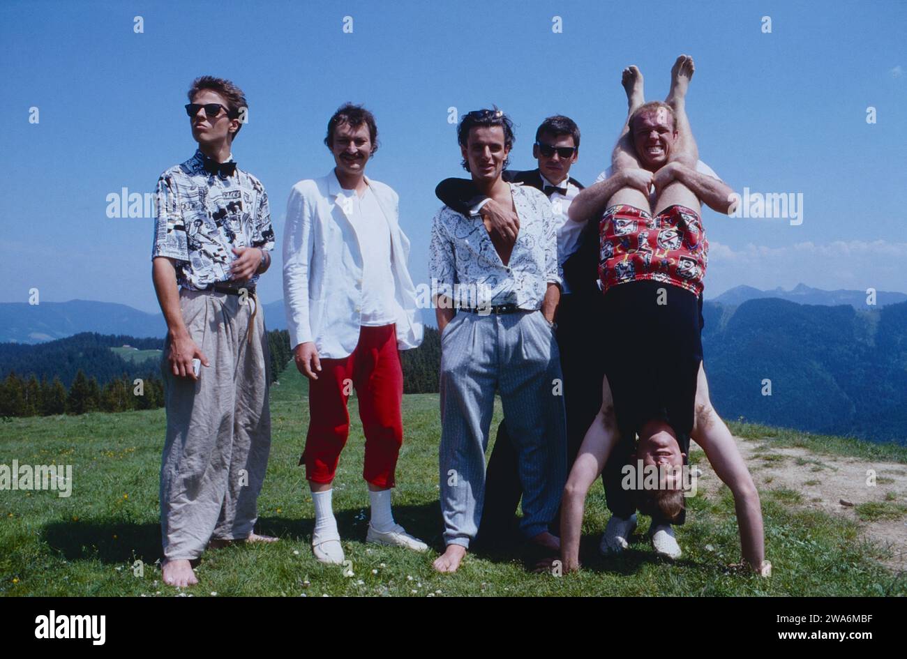 Bananas, ARD Musik und Comedy Show, 1984, mit der Haindling Band, Bild ...