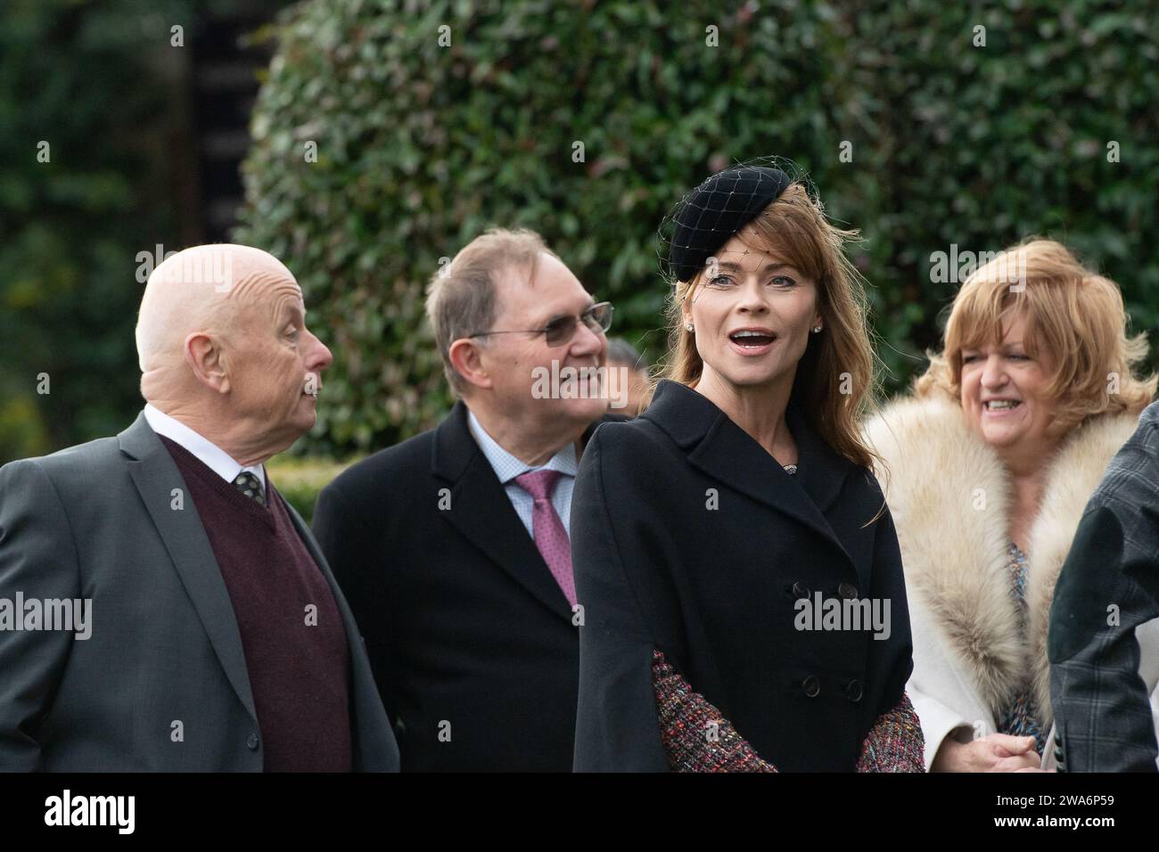 Ascot, Berkshire, Großbritannien. Dezember 2023. Die Besitzerin Mrs ...