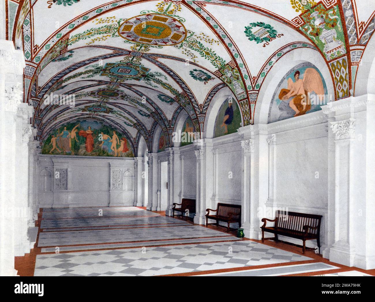 South Hall, Eingangspavillon, Library of Congress, Washington ...