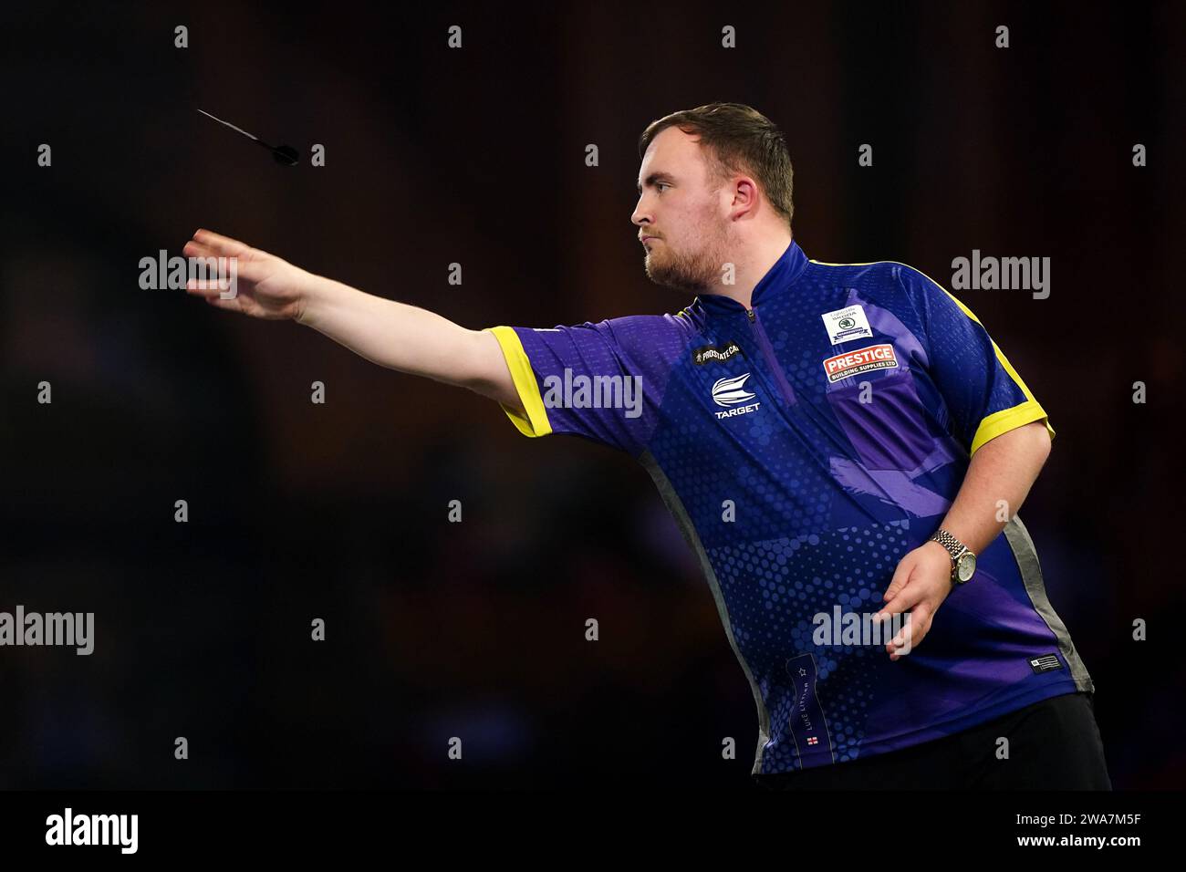 Luke Litter in Aktion gegen Rob Cross (nicht abgebildet) am 15. Tag der ...