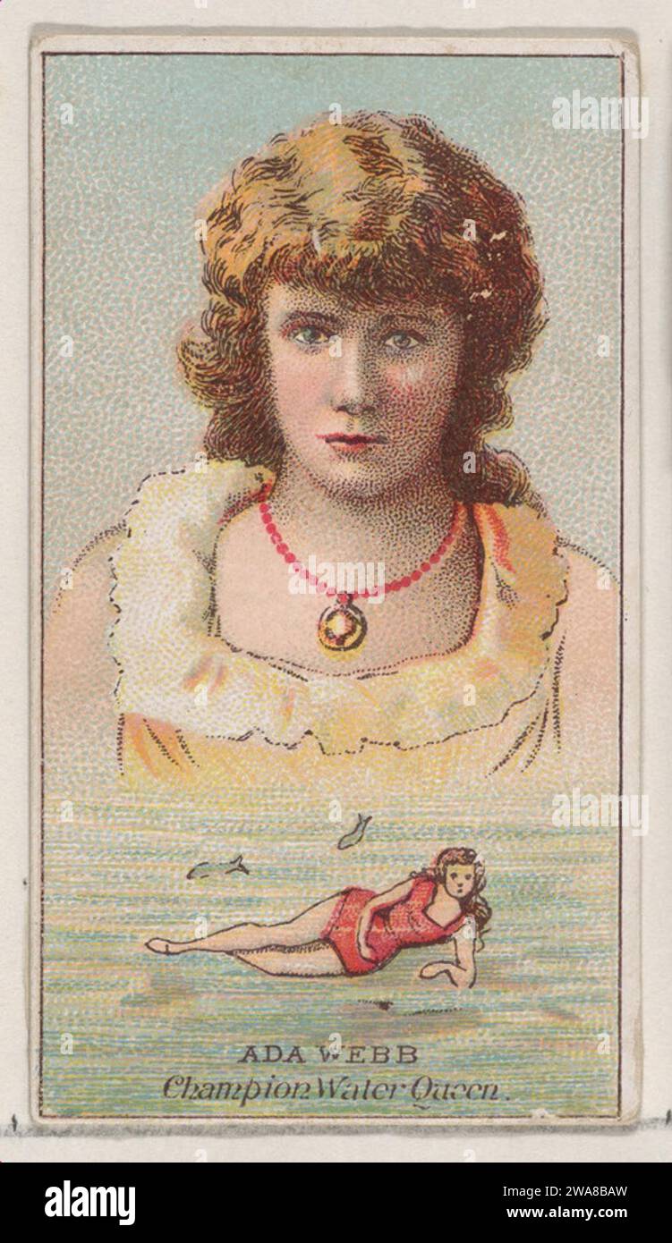 ADA Webb, Champion Water Queen, aus der Champions of Games and Sports ...