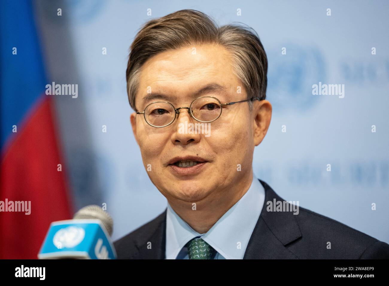 Joonkook Hwang, Ständiger Vertreter der Republik Korea, spricht während ...