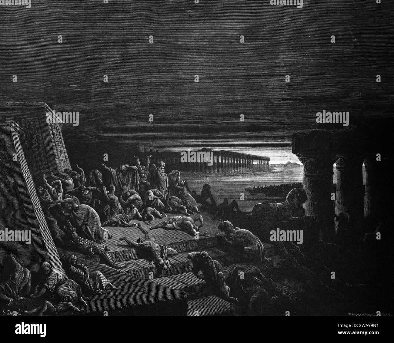 Bibel, die Dunkelheit, das erste Buch Moses, Moses, Altes Testament ...