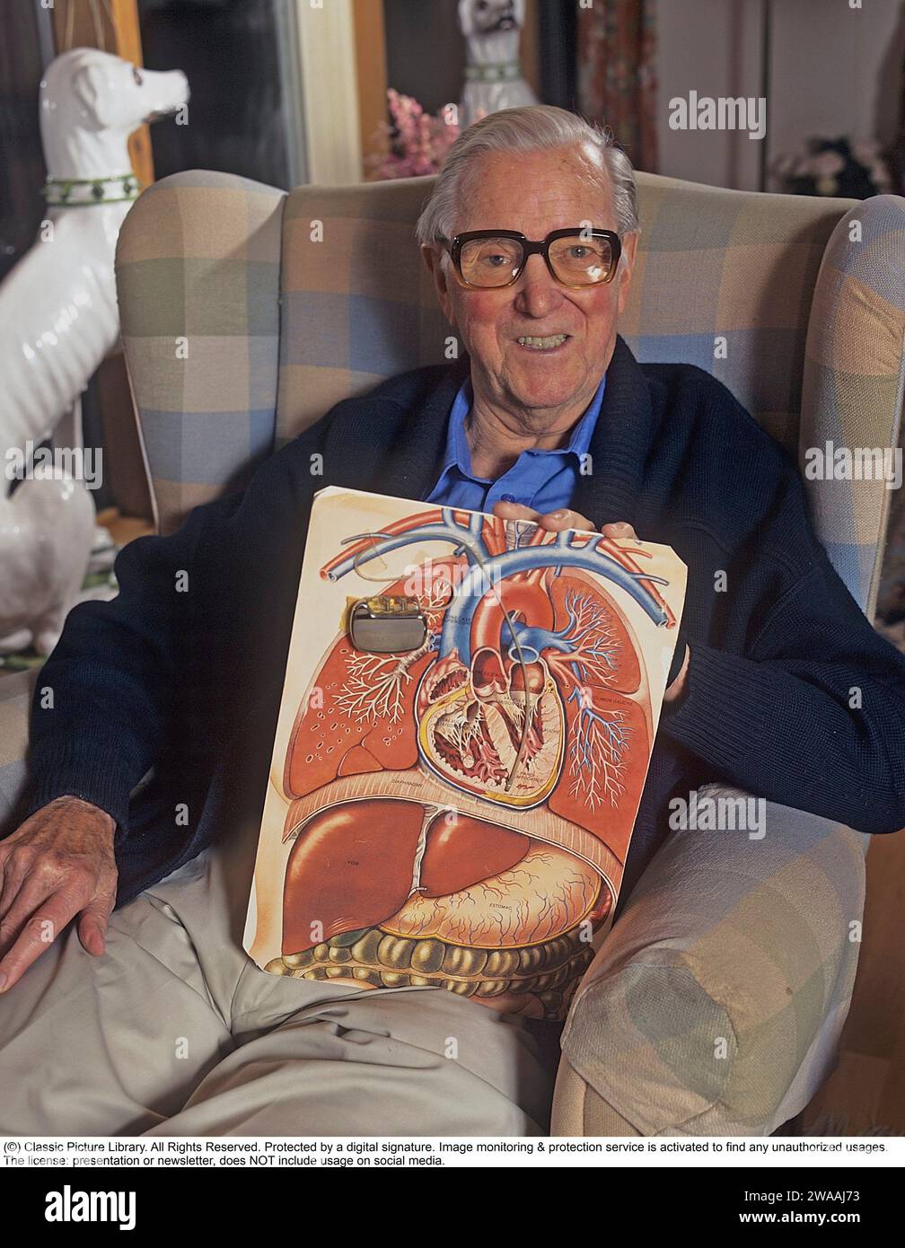 Arne Larsson, 1915-2001 bekannt als weltweit erste Person, die einen ...