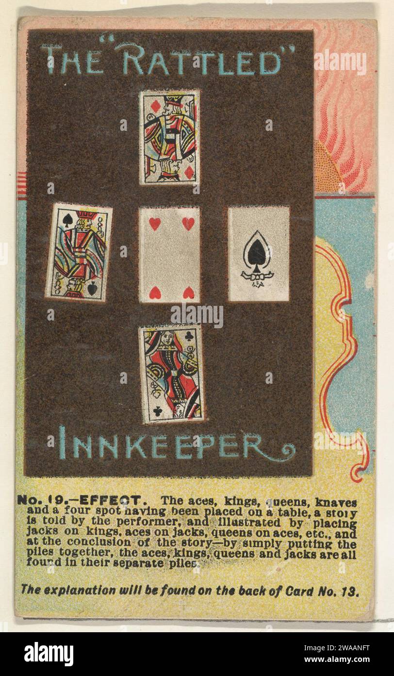 Nummer 19, The Rattled Innkeeper, aus der Tricks with Cards-Serie (N138 ...