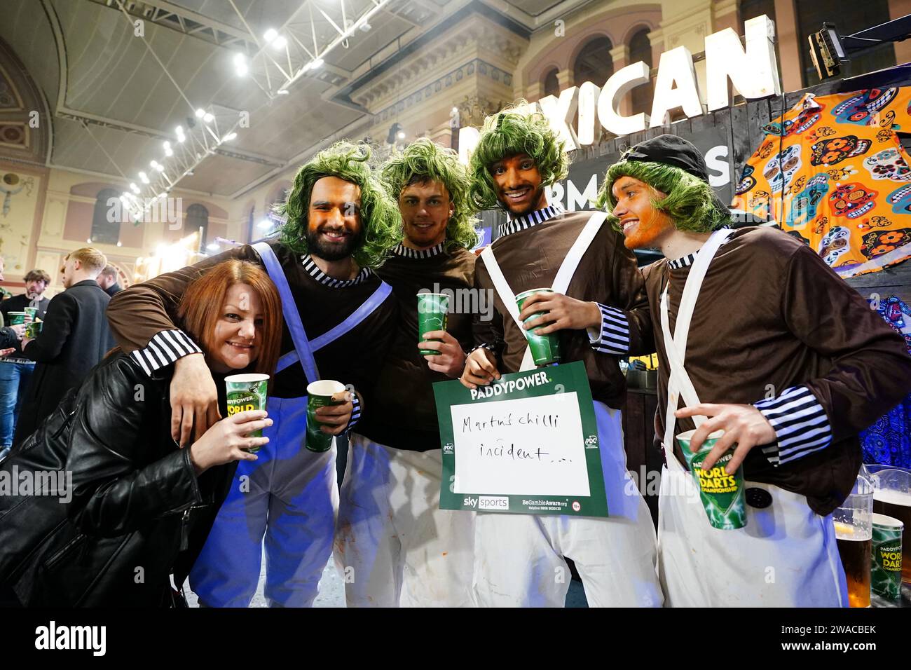 Eine allgemeine Ansicht der Fans vor dem Finale der Paddy Power World ...
