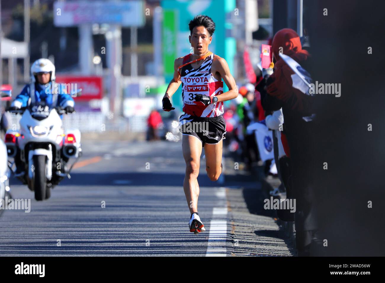 Präfektur Gunma, Gunma, Japan. Januar 2024. Yusuke Nishiyama (), 1. JANUAR 2024 - Ekiden ...