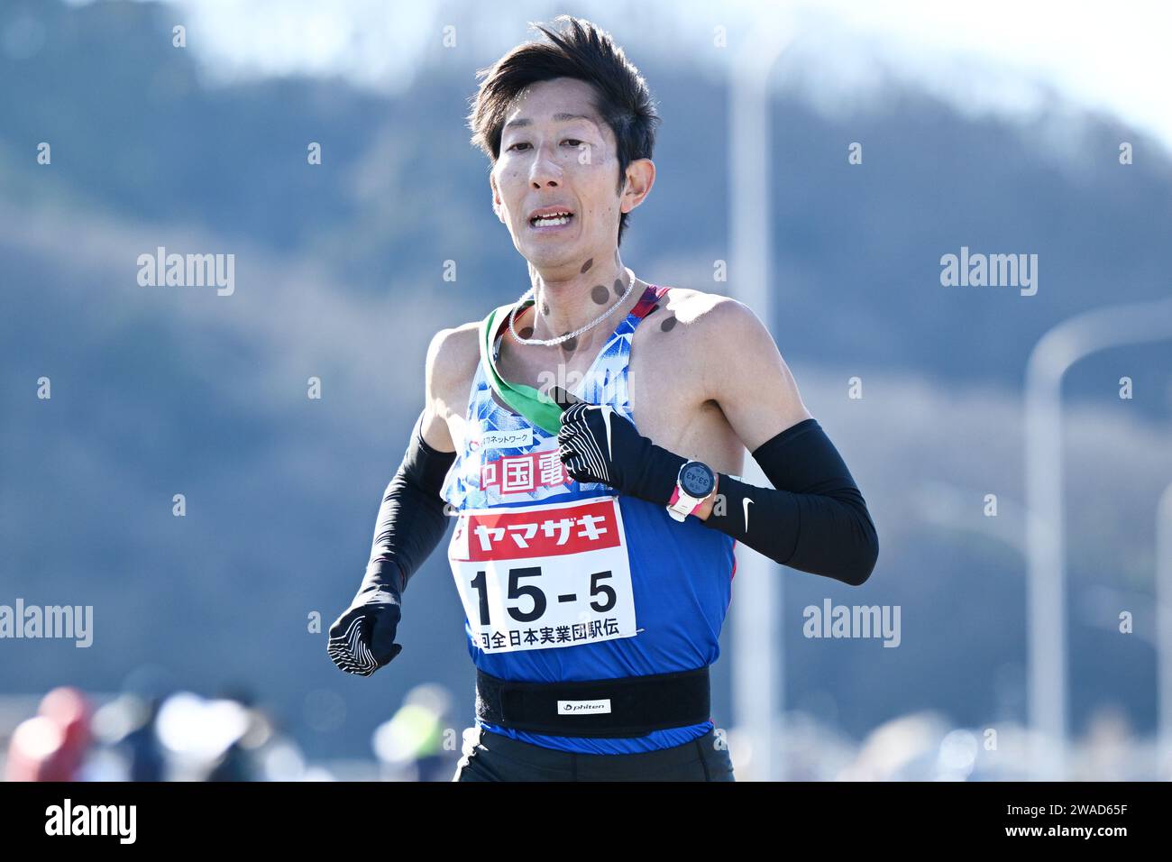 Präfektur Gunma, Gunma, Japan. Januar 2024. Naoki Okamoto (), 1. JANUAR 2024 - Ekiden: Neujahr ...