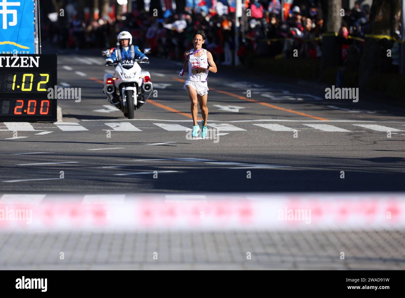 Präfektur Gunma, Gunma, Japan. Januar 2024. Shin Kimura (Honda), 1. JANUAR 2024 - Ekiden ...