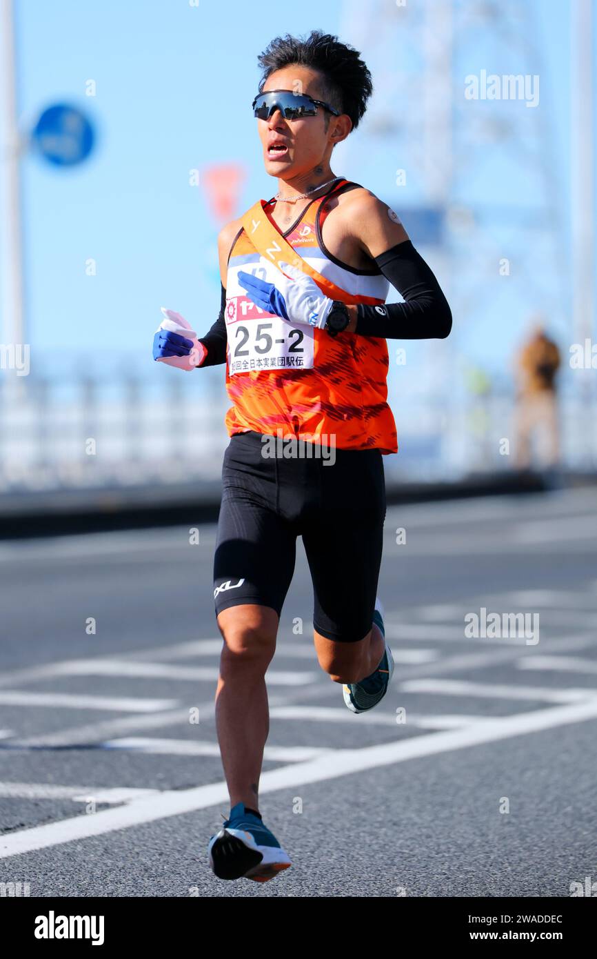 Präfektur Gunma, Gunma, Japan. Januar 2024. Ryota Komori (NTN), 1. JANUAR 2024 - Ekiden: Neujahr ...