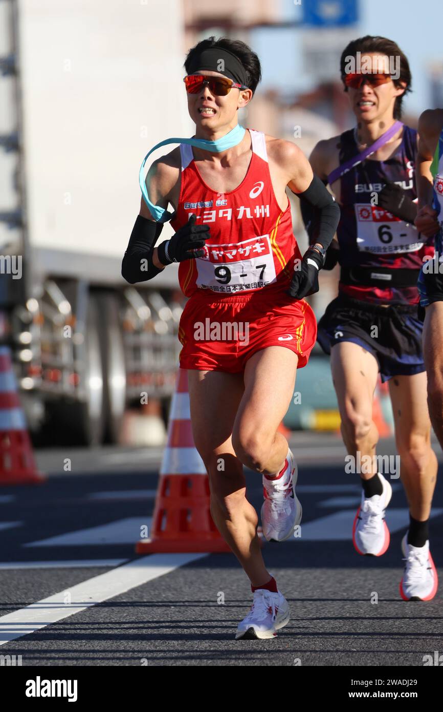 Gunma, Japan. Januar 2024. Kensuke Yamaguchi () Ekiden : Neujahr Ekiden 2024 68. All Japan ...