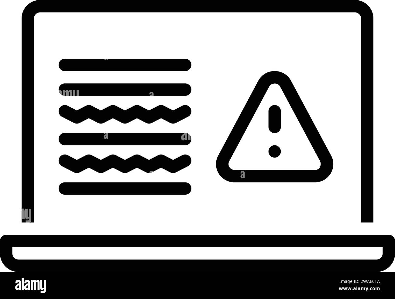 Fehler logo Schwarzweiß-Stockfotos und -bilder - Alamy