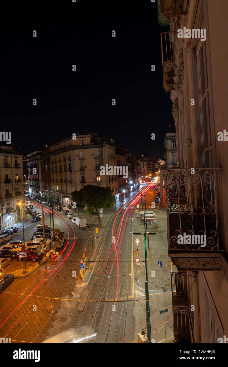 Neapel, Italien: 18. November 2023: Panorama der Stadt Neapel auf der ...