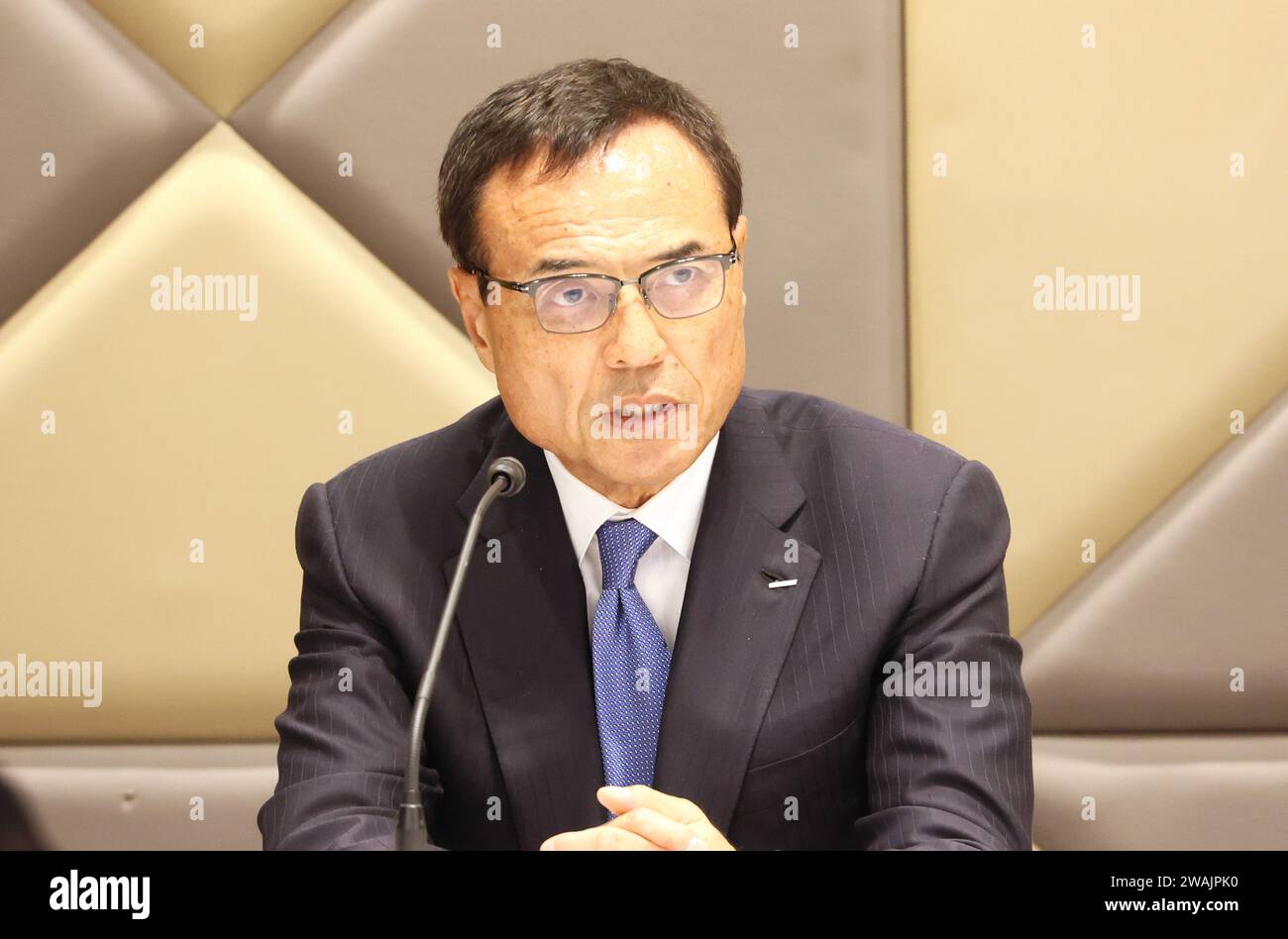 Tokio, Japan. Januar 2024. Der Vorsitzende des japanischen ...