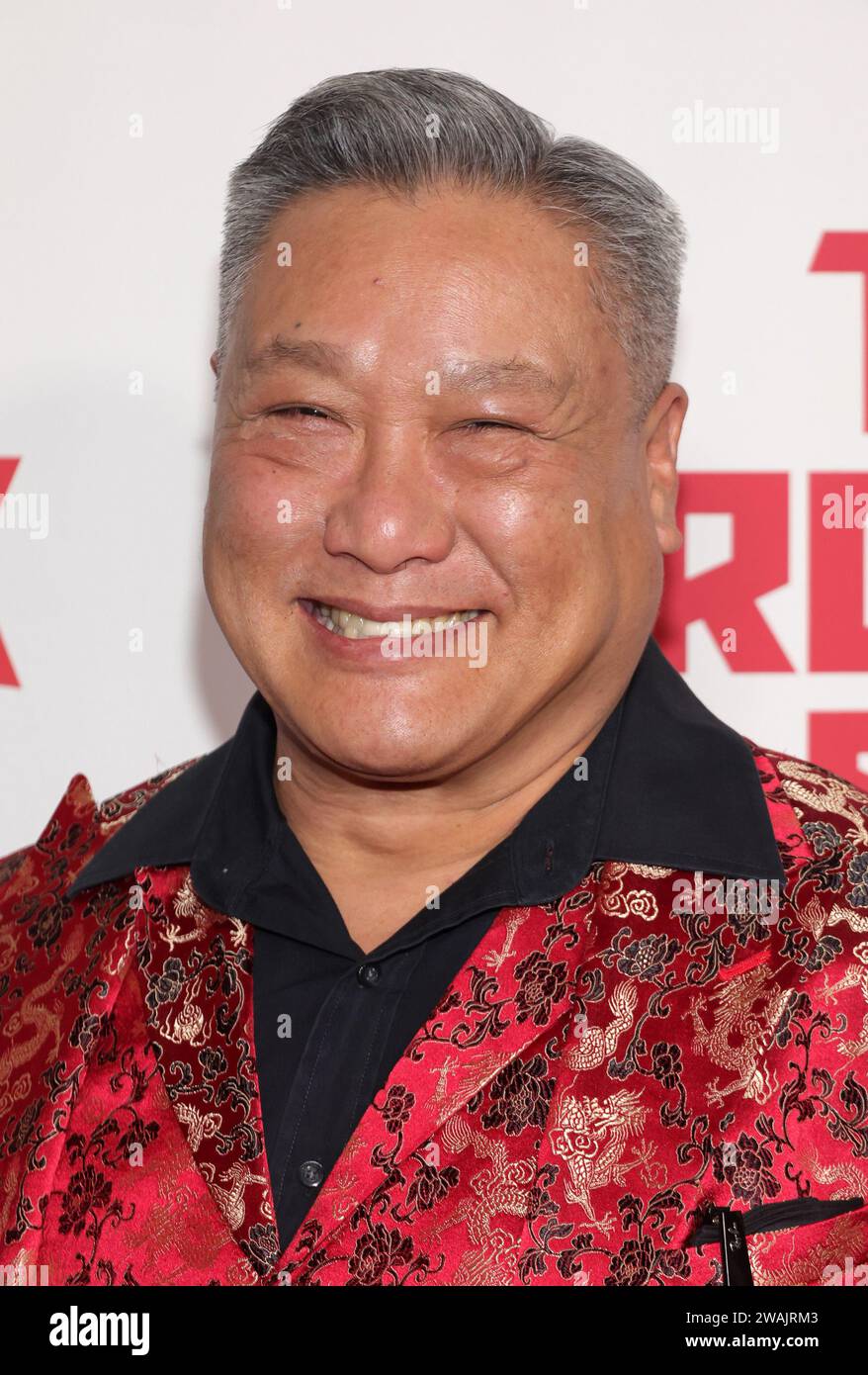 Los Angeles, Ca. Januar 2024. Kelvin Han Yee bei der Netflix Premiere ...