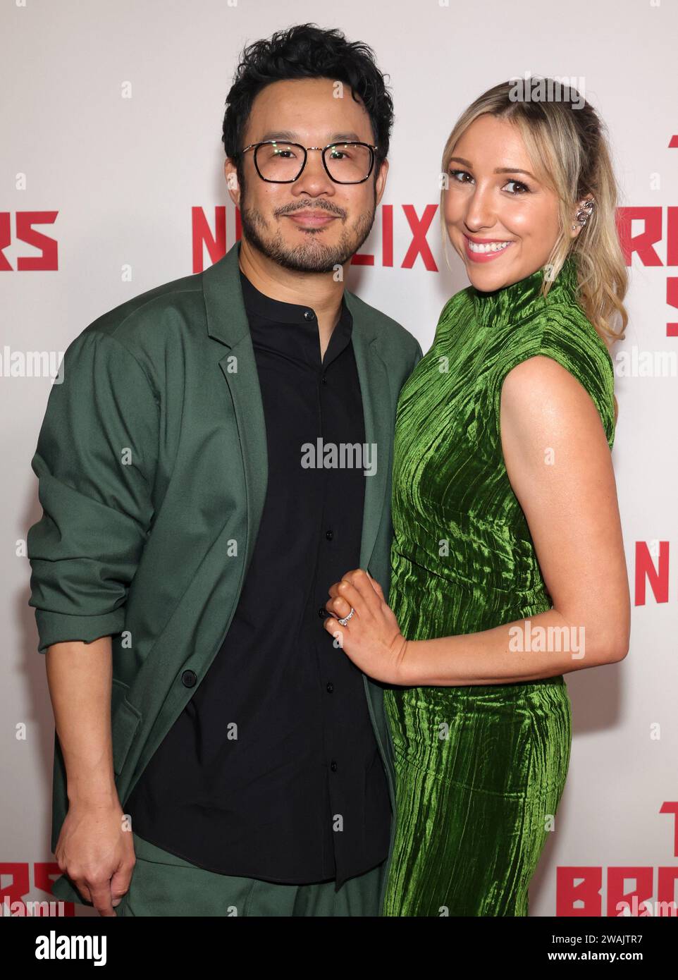 Los Angeles, Ca. Januar 2024. Kevin Tancharoen, Ashley Edner bei der ...