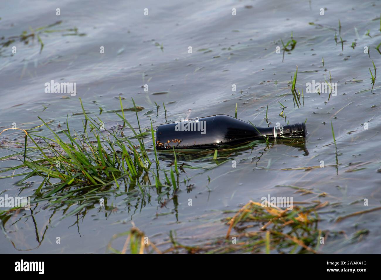 Lower Shiplake, Oxfordshire, Großbritannien. Januar 2024. Flutwasser in ...