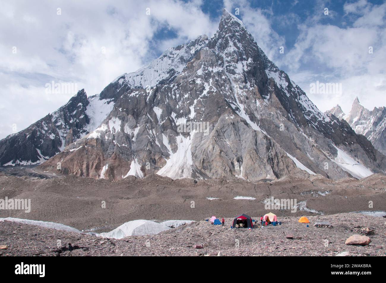 Pakistan, nördliche Gebiete der Karakorum Mountains. Bildliches Bild ...