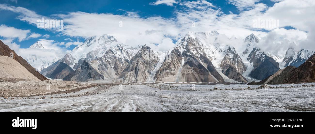Pakistan, nördliche Gebiete der Karakorum Mountains. Bildbild des K2 ...