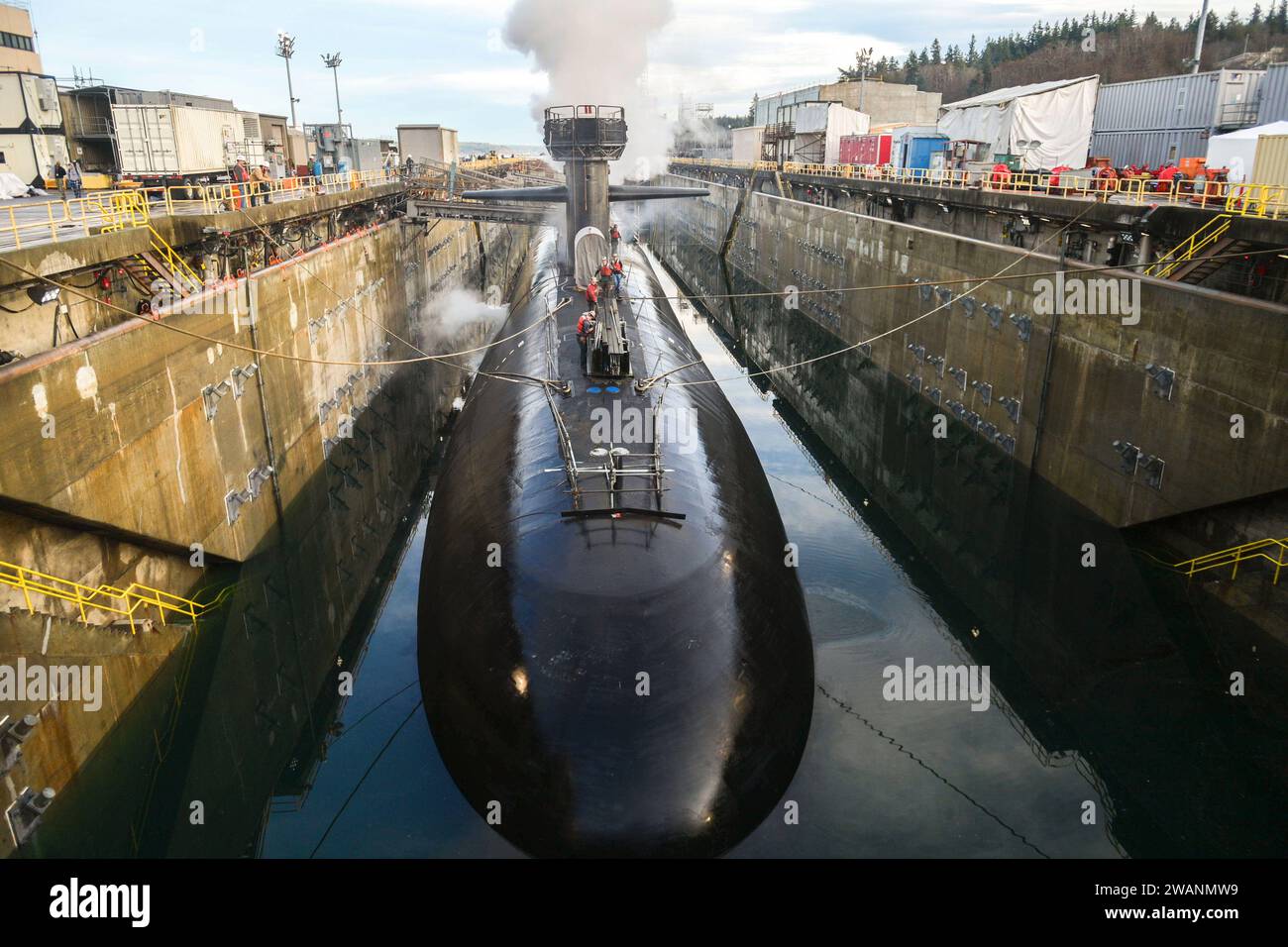 Silverdale, Washington, USA. Dezember 2023. Foto des Raketen-U-Boots ...