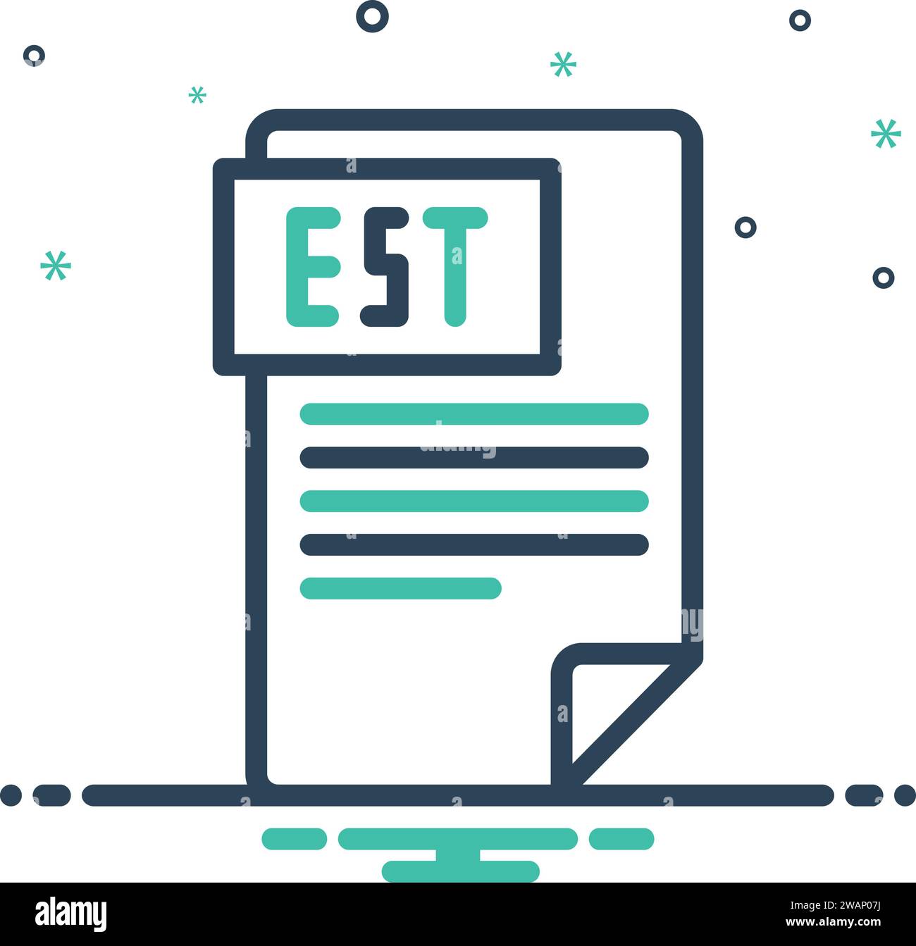 Est symbol Stock-Vektorgrafiken kaufen - Alamy