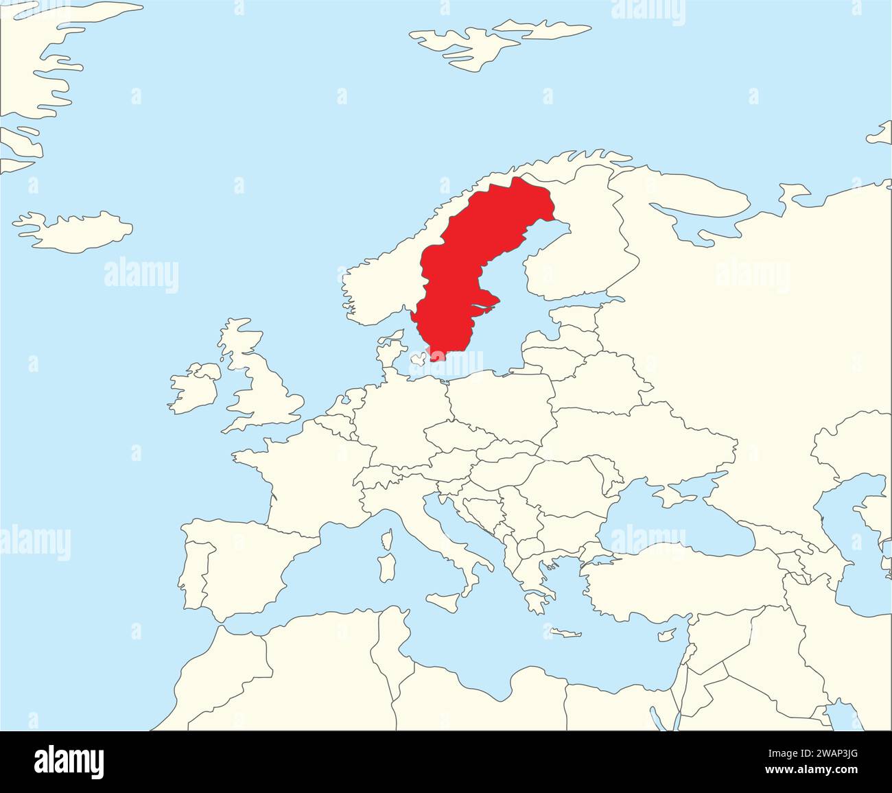 Schweden in europa karte -Fotos und -Bildmaterial in hoher Auflösung – Alamy